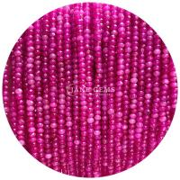 China Natural Chalcedony Gemstone Beads 4mm Faceted Abacus Shape Loose Strands for Jewelry Making for sale