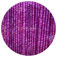 China Natural Chalcedony Gemstone Beads 4mm Faceted Abacus Shape Loose Strands for Jewelry Making for sale
