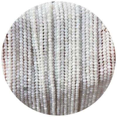 China Natural Crystal Gemstone Faceted Abacus Shape Loose Bead Strands 2-4mm for Bracelet Jewelry Making for sale