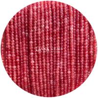 China Natural Crystal Gemstone Faceted Abacus Shape Loose Bead Strands 2-4mm for Bracelet Jewelry Making for sale