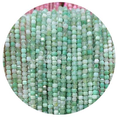 China Wholesale Natural Gemstone Loose Beads 4mm to 12mm Cube Fluorite Moonstone for DIY Jewelry Making for sale