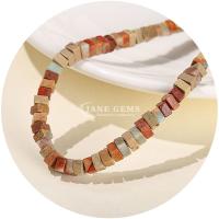 China Wholesale Natural Jade Loose Beads Square Slice Shape 4mm to 12mm Spacers for DIY Jewelry for sale