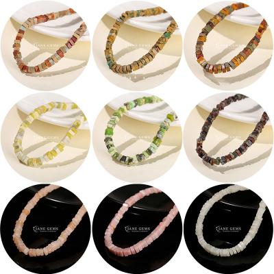 China Wholesale Natural Jade Loose Beads Square Slice Shape 4mm to 12mm Spacers for DIY Jewelry for sale