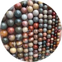 China Wholesale Natural Stone Jasper Round Loose Beads 8mm for Jewelry Making DIY Spacers for sale