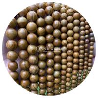China Wholesale Natural Stone Round Loose Beads 8mm Pink Zebra Jasper Tourmaline Spacers for Jewelry Making for sale