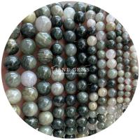China Wholesale Natural Stone Round Loose Beads 8mm Pink Zebra Jasper Tourmaline Spacers for Jewelry Making for sale