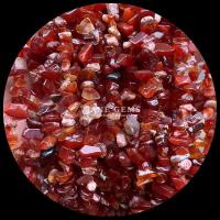 China Natural Red Agate Gemstone Beads Irregular Shape Chip Gravel Stone Loose Bead Strands 3-5mm 5-8mm 8-12mm for sale