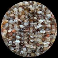 China Natural Red Agate Gemstone Beads Irregular Shape Chip Gravel Stone Loose Bead Strands 3-5mm 5-8mm 8-12mm for sale