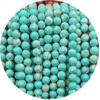 China Wholesale Shell Turquoise Loose Beads 8mm Multicolor Round Stone Beads for Jewelry Making for sale