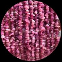China Natural Pink Tourmaline Irregular Chip Beads 3-5mm Loose Strands for Jewelry Making for sale