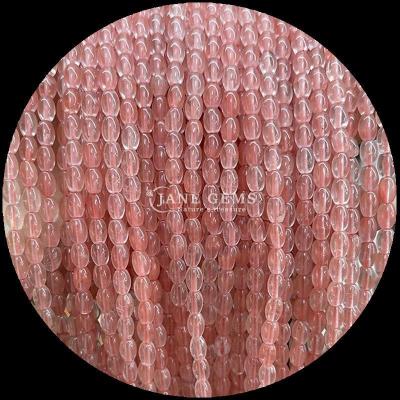 China Natural Tiger Eye Yellow Aventurine Gem Beads 4x6mm Rice Shape Loose Strands for Jewelry Making for sale
