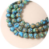 China Wholesale Howlite Round Stone Loose Beads 4mm to 12mm Turquoise Color Spacers for Jewelry Making for sale