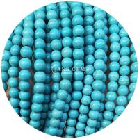 China Wholesale Howlite Round Stone Loose Beads 4mm to 12mm Turquoise Color Spacers for Jewelry Making for sale