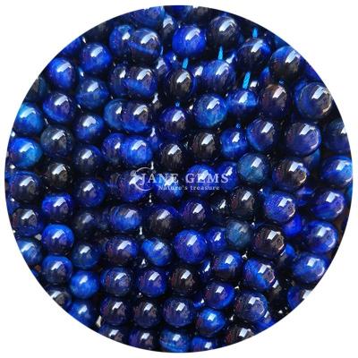 China Wholesale 8mm Tiger Eye Round Beads for Jewelry Making Natural Stone 30cm Strand for sale