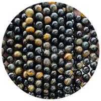 China Wholesale 8mm Tiger Eye Round Beads for Jewelry Making Natural Stone 30cm Strand for sale