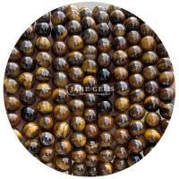 China Wholesale 8mm Tiger Eye Round Beads for Jewelry Making Natural Stone 30cm Strand for sale