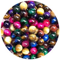 China Wholesale 8mm Tiger Eye Round Beads for Jewelry Making Natural Stone 30cm Strand for sale