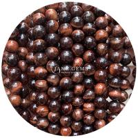 China Wholesale 8mm Tiger Eye Round Beads for Jewelry Making Natural Stone 30cm Strand for sale