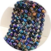 China Wholesale 8mm Tiger Eye Round Beads for Jewelry Making Natural Stone 30cm Strand for sale
