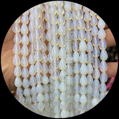 China Natural Gemstone Water Drop Shape Loose Bead Strands 6x9mm for Jewelry Making for sale