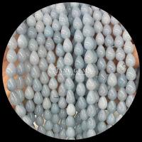 China Natural Crystal Water Drop Shape Loose Bead Strands 6x9mm Green Aventurine Lapis Lazuli for Jewelry Making for sale