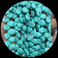China Natural Malachite Clear Quartz Gemstone Beads 10x12mm Water Drop Shape Loose Bead Strands for Jewelry Making for sale
