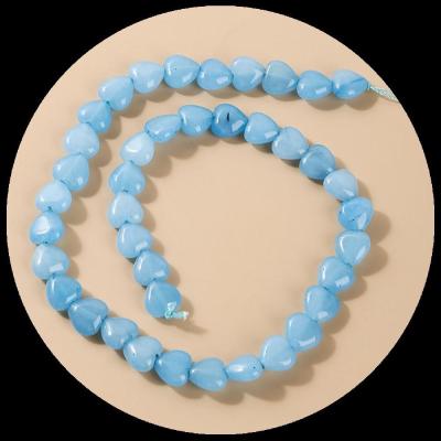 China Natural Crystal Gemstone Heart Shape Loose Bead Strands 10x4mm 10 Strands for Jewelry Making for sale