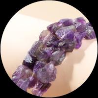 China Natural Crystal Raw Rough Stone Loose Bead Strands 10-13mm for Bracelets Jewelry Making for sale