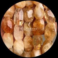 China Natural Crystal Gemstone Raw Rough Faceted Beads 15x20x13mm Loose Strands for Bracelets Jewelry Making for sale