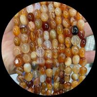China Natural Carnelian Indian Agate Oval Gemstone Beads 8x10mm Loose Strands for Jewelry Making for sale