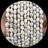 China Natural Blue Aventurine Howlite Oval Gemstone Beads 8x10mm Loose Strands for Bracelet Jewelry Making for sale