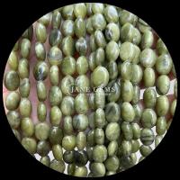 China Natural Blue Aventurine Howlite Oval Gemstone Beads 8x10mm Loose Strands for Bracelet Jewelry Making for sale