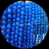 China Natural Gemstone Round Cat Eye Loose Bead Strands 4mm 12mm Customizable Colors for DIY Jewelry for sale