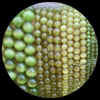 China Natural Cat Eye Loose Bead Strands 4mm to 12mm Round Shape for Jewelry Making for sale