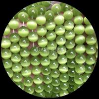 China Natural Cat Eye Loose Bead Strands 4mm to 12mm Round Shape for Jewelry Making for sale