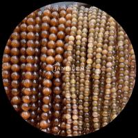 China Natural Gemstone Cat Eye Loose Bead Strands 4mm to 12mm Round Shape for Jewelry Making Healing Energy for sale