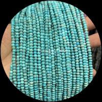 China Natural Lapis Lazuli Apatite Gemstone Beads 4x3mm Faceted Abacus Shape Loose Strands for Jewelry Making for sale