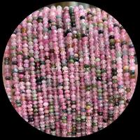 China Natural Tourmaline Garnet Faceted Abacus Gemstone Bead Strands 4x3mm for Healing Energy Jewelry Making for sale