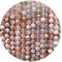 China Natural Round Smooth Mix Agate Loose Beads Strand 6mm 8mm for DIY Jewelry Crafts Making for sale