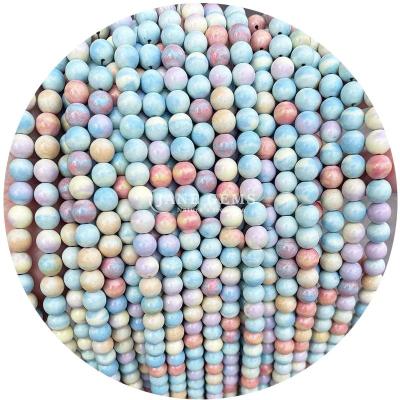 China Natural Agate Stone Beads 6mm Round Loose Spacer Beads for Jewelry Making DIY Bracelets for sale