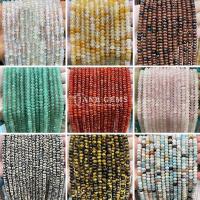 China Natural Gemstone Faceted Abacus Bead Strands 4x3mm Labradorite Peridot for Jewelry Making for sale