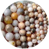 China Natural Agate Loose Beads 6mm 8mm Round Smooth Gemstone Strands for DIY Jewelry Making for sale