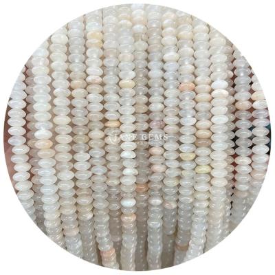 China Natural Stone Beads Healing Crystal Quartz Gemstone UFO Shape Loose Beads 6mm for Jewelry Making for sale