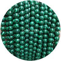 China Imitation Malachite Stone Beads Round 8mm Loose Beads for DIY Jewelry Making Bulk for sale