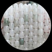 China Natural Rose Quartz Clear Quartz Gemstone Bead Strands 8x12mm Barrel Shape for Jewelry Making for sale