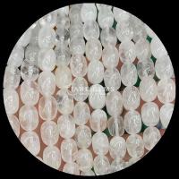 China Natural Rose Quartz Clear Quartz Gemstone Bead Strands 8x12mm Barrel Shape for Jewelry Making for sale