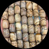 China Natural Dalmatian Jasper Barrel Shape Loose Bead Strands 8x12mm for Jewelry Making for sale