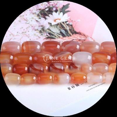China Natural Gemstone Barrel Shape Loose Bead Strands 8x12mm 10x14mm 13x18mm for Jewelry Making for sale