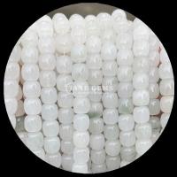 China Natural Gemstone Apple Shape Loose Bead Strands 7x8mm 9x10mm Rose Quartz Ice Green Jade for Jewelry Making for sale
