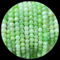 China Natural Gemstone Apple Shape Loose Bead Strands 7x8mm 9x10mm Rose Quartz Ice Green Jade for Jewelry Making for sale